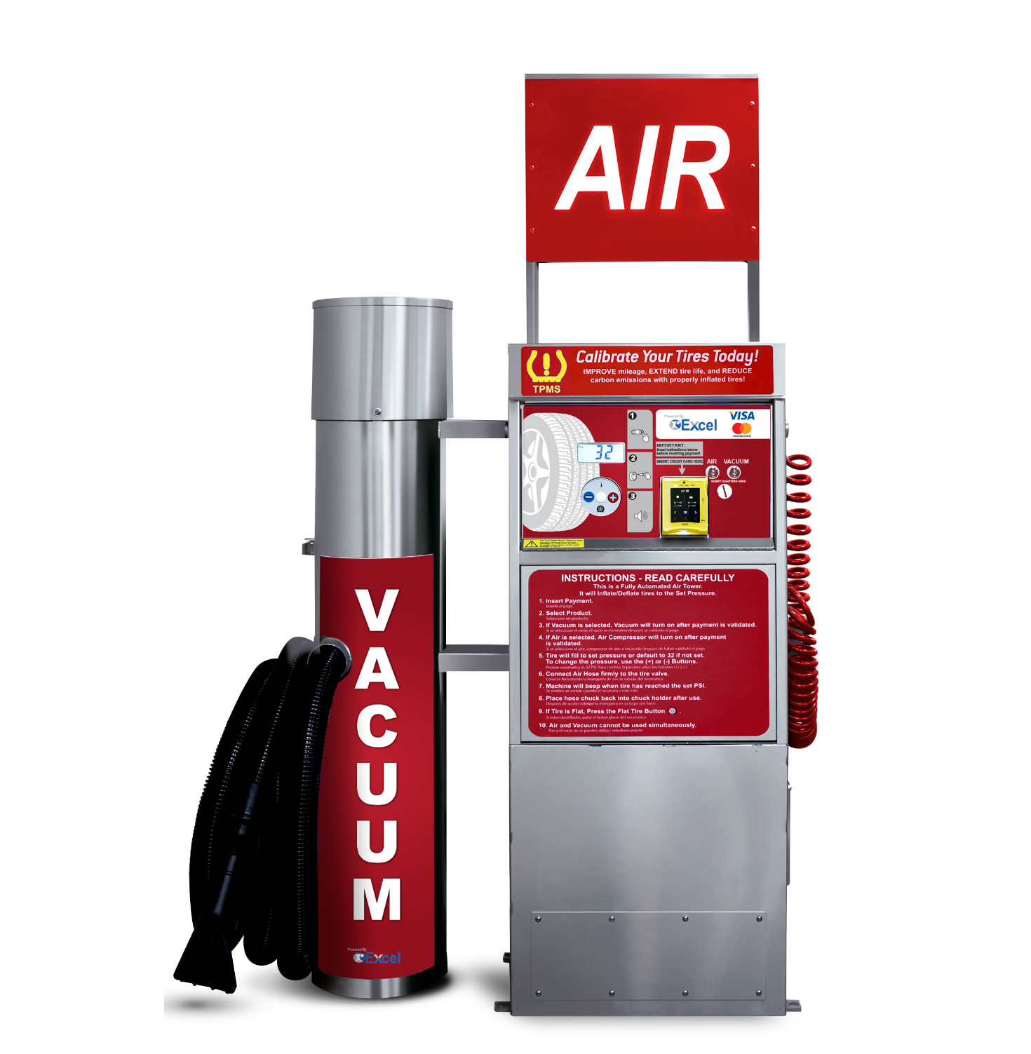 Excel Tire Gauge: Purchase Air Machine Easily Here