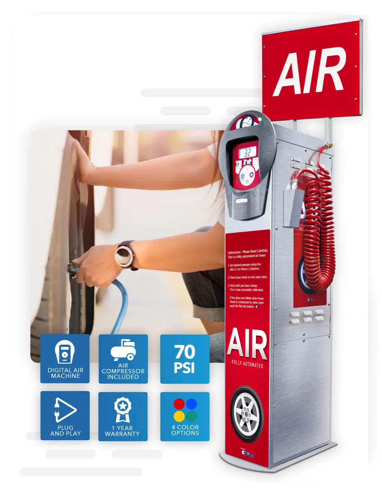 Explore New Bridgestone Landing | Excel Tire Gauge