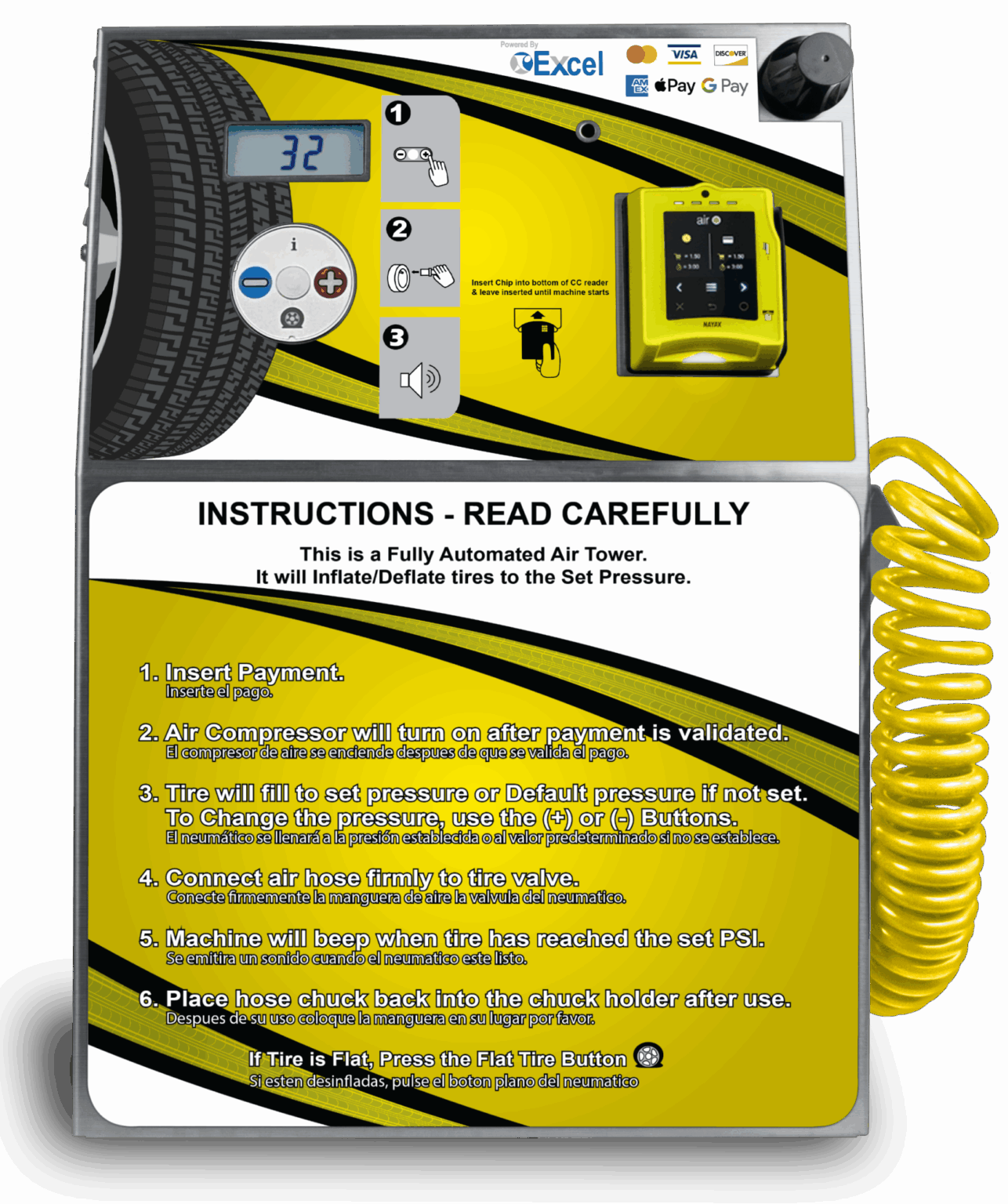 Gas Station & C-Store Air Machine Solutions - Excel Tire Gauge