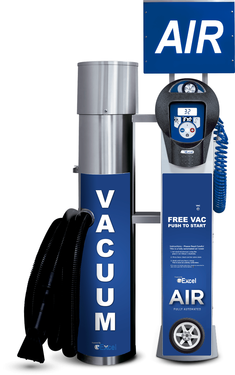 SC05-SS | Air & Vacuum Air Machine - Excel Tire Gauge